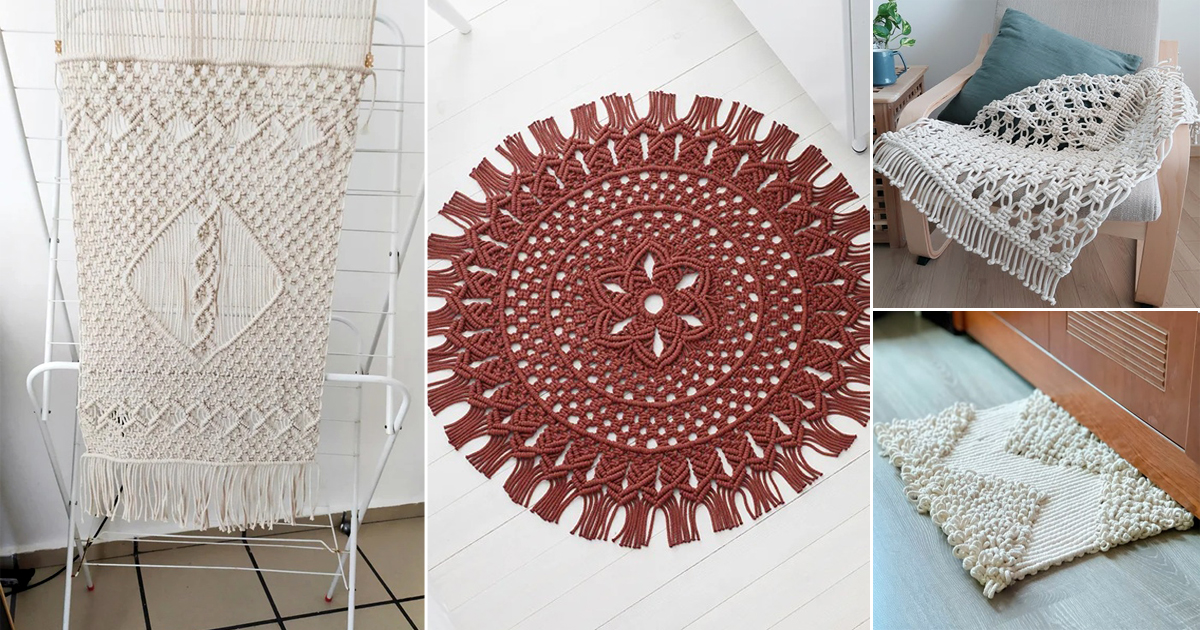 8 Macrame Rug Free Patterns - Hello Lidy