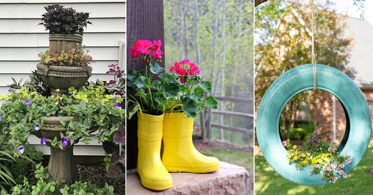 9 DIY Repurposed Planter Ideas - Hello Lidy