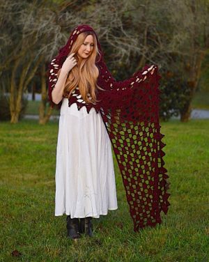 9 Crochet Hooded Shawl Free Patterns - Hello Lidy