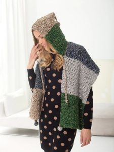 9 Crochet Hooded Shawl Free Patterns - Hello Lidy