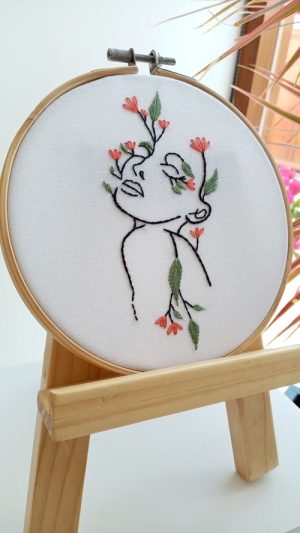 10 Face Embroidery Art Free Patterns - Hello Lidy