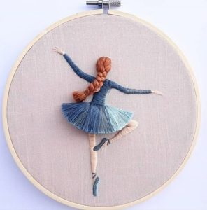 6 Embroidery Dancing Girl Free Patterns - Hello Lidy