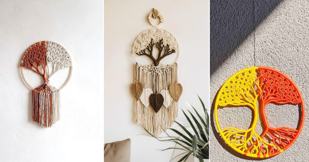 8 Macrame Tree of Life Free Patterns - Hello Lidy