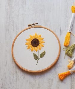 8 Sunflower Free Embroidery Patterns - Hello Lidy