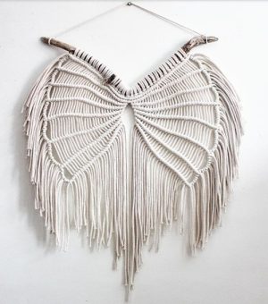 8 Macrame Angel Wings Wall Hanging Free Patterns - Hello Lidy