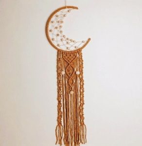 8 Macrame Moon Wall Hanging Free Patterns - Hello Lidy