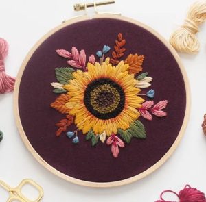 8 Sunflower Free Embroidery Patterns - Hello Lidy