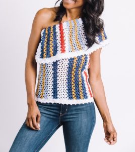 14 Crochet Summer Off-Shoulder Top Free Patterns - Hello Lidy