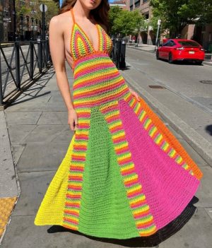14 Crochet Long Dress Free Patterns - Hello Lidy