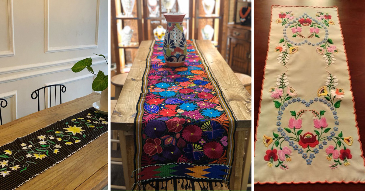 6 Embroidery Table Runner Ideas - Hello Lidy