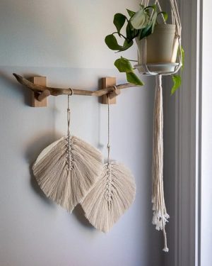 8 Macrame Leaf Wall Hanging Free Patterns - Hello Lidy