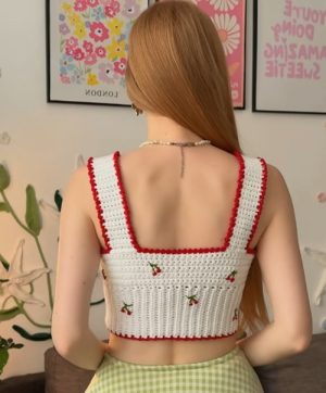 14 Crochet Backless Summer Blouse Free Patterns - Hello Lidy