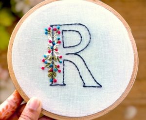 10 Letter Hand Embroidery Free Patterns - Hello Lidy