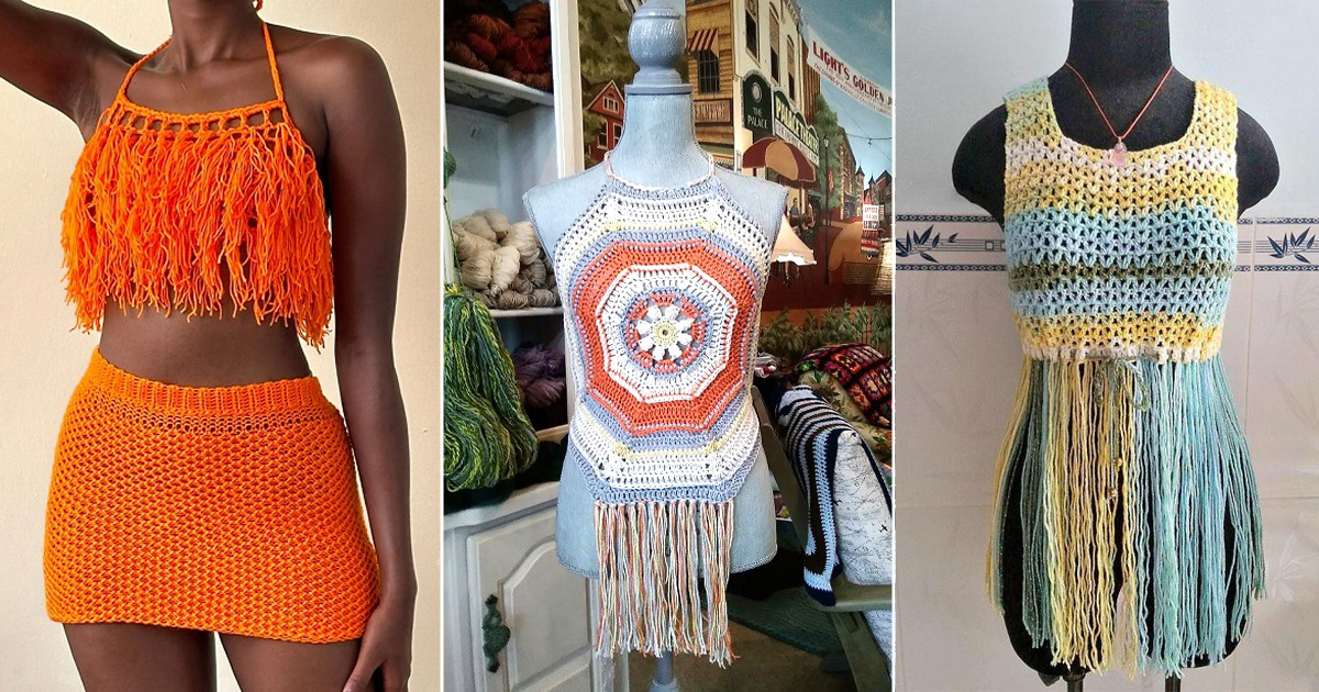 18 Crochet Fringe Top Free Patterns - Hello Lidy