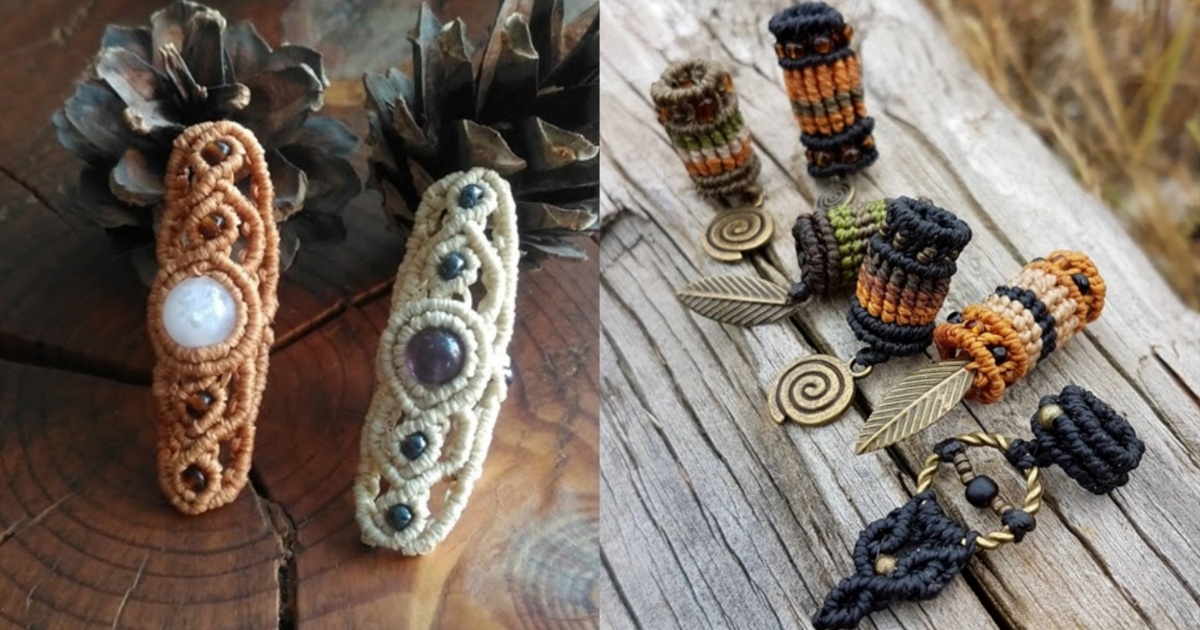 6 Macrame Dread Beads Free Patterns - Hello Lidy