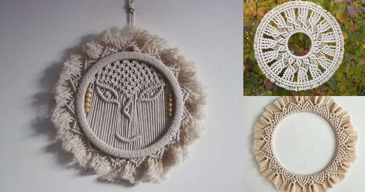 7 Macrame Sun Wall Hanging Free Patterns - Hello Lidy