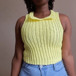 11 Crochet Collar Top Free Patterns - Hello Lidy