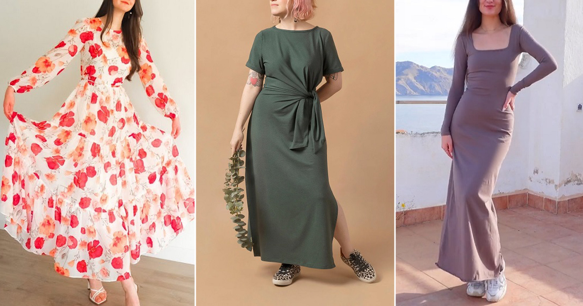 17 Long Dress Free Sewing Patterns - Hello Lidy