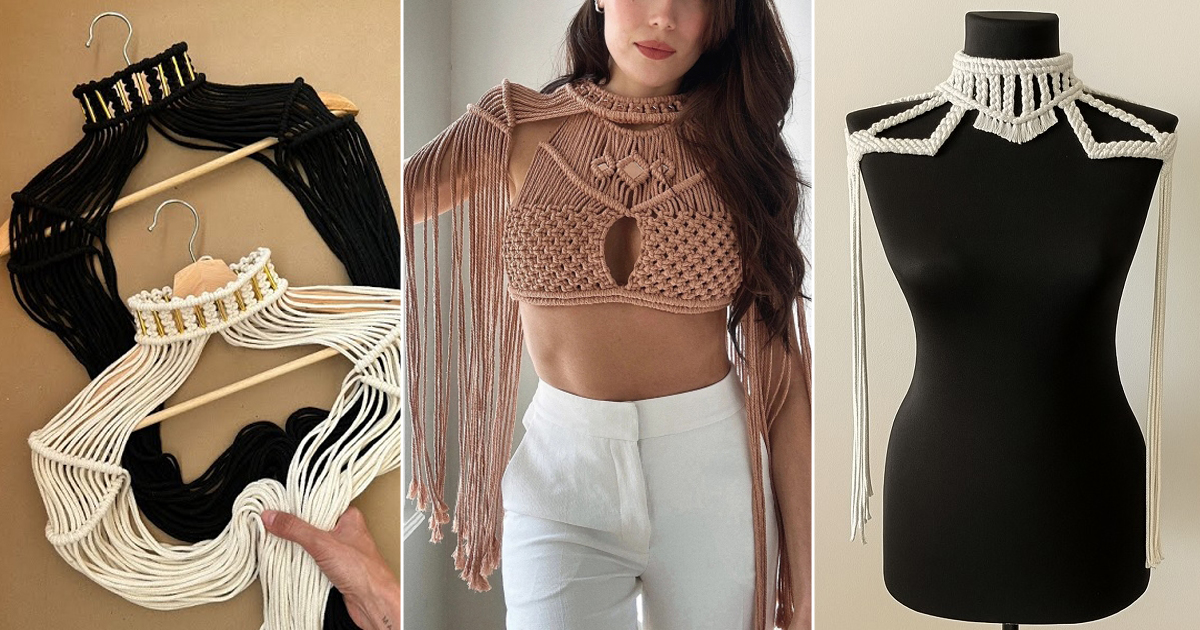 6 Macrame Fringe Epaulettes Accessory Free Patterns - Hello Lidy