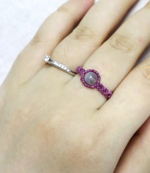 9 Macrame Stone Ring Free Patterns - Hello Lidy