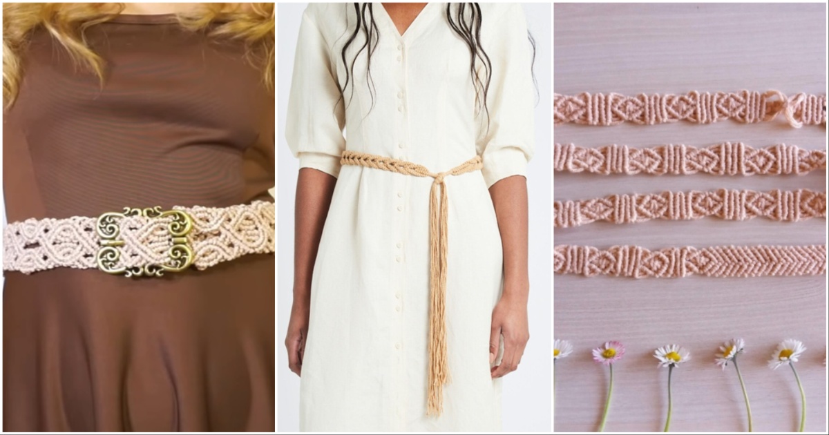 9 Macrame Belt Free Patterns - Hello Lidy