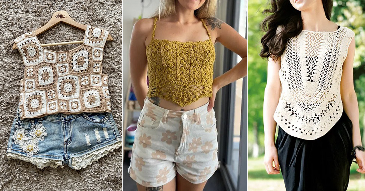 14 Crochet Summer Tank Top Free Patterns - Hello Lidy