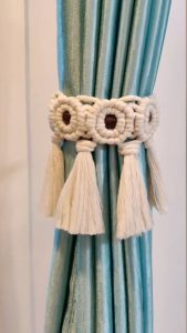 13 Macrame Curtain Tie-Back Free Patterns - Hello Lidy