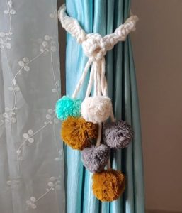 13 Macrame Curtain Tie-Back Free Patterns - Hello Lidy