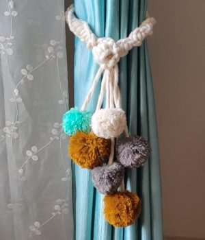 13 Macrame Curtain Tie-Back Free Patterns - Hello Lidy