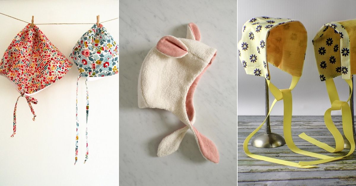 14 Baby Bonnet Free Sewing Patterns - Hello Lidy