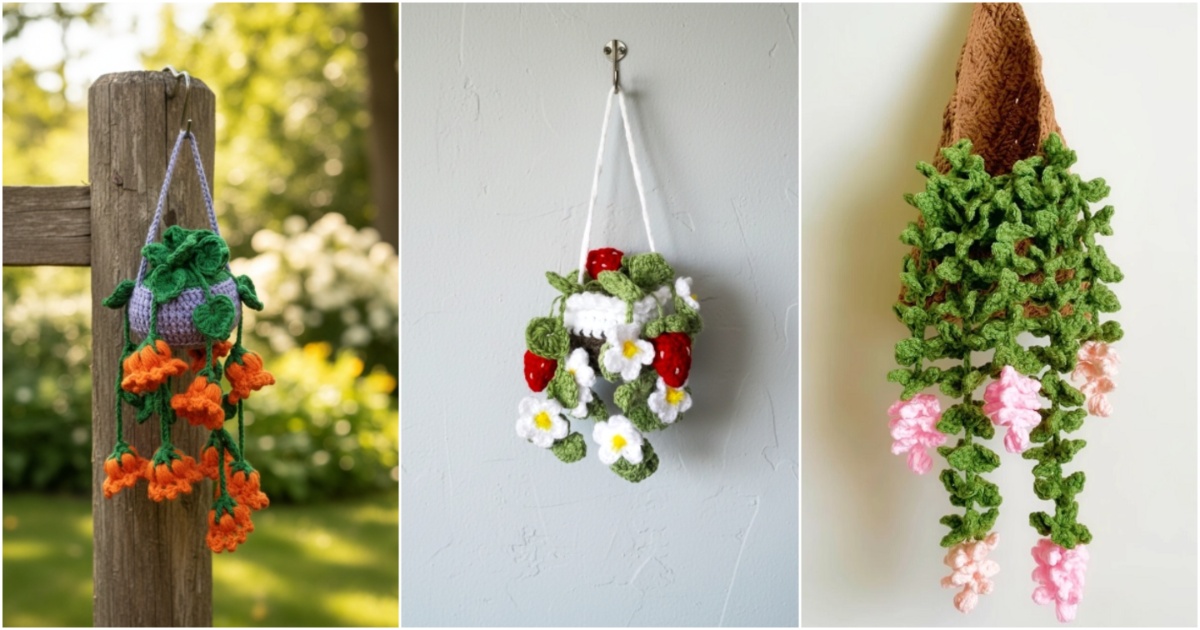 10 Crochet Flowering Vines Free Patterns - Hello Lidy