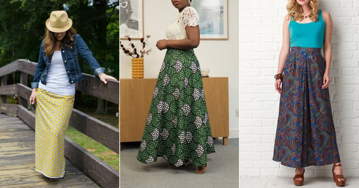 10 Long Skirt Free Sewing Patterns - Hello Lidy