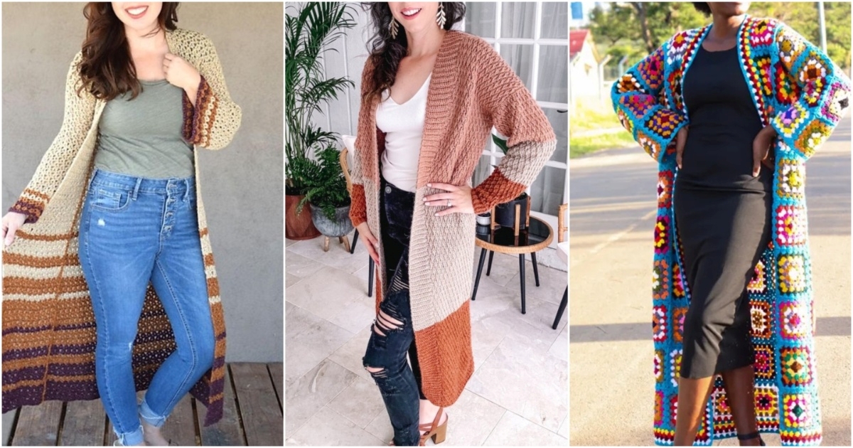 18 Crochet Duster Free Patterns - Hello Lidy