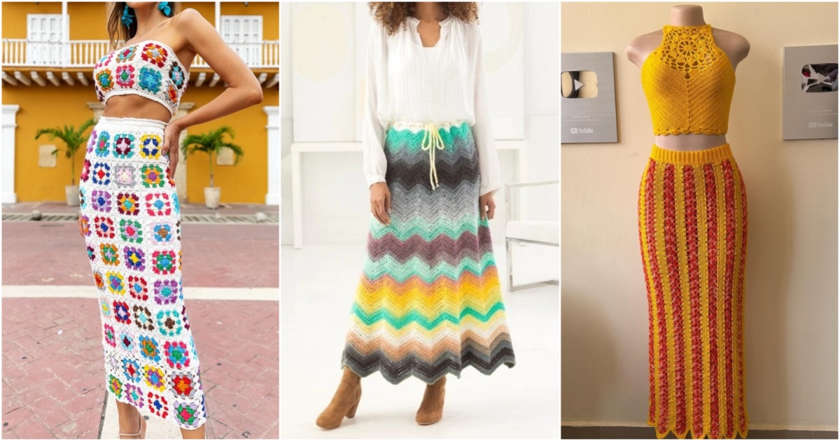 11 Crochet Winter Maxi Skirt Free Patterns - Hello Lidy