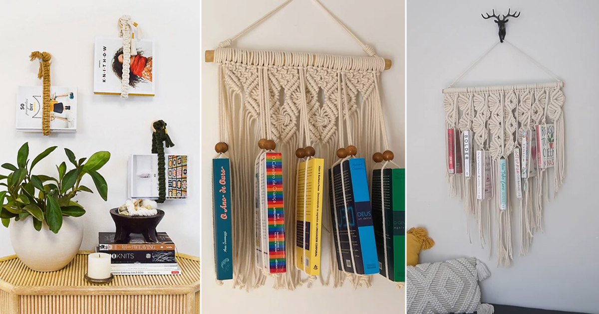 7 Macrame Book Holder Free Patterns - Hello Lidy