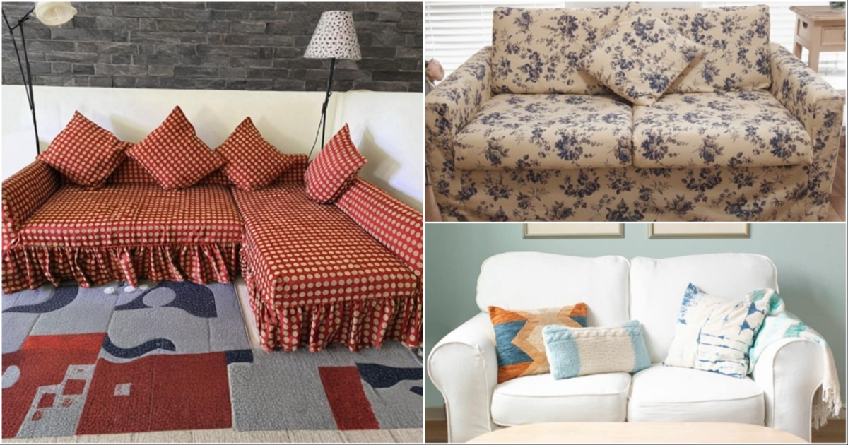 5 Sofa Cover Free Sewing Patterns - Hello Lidy