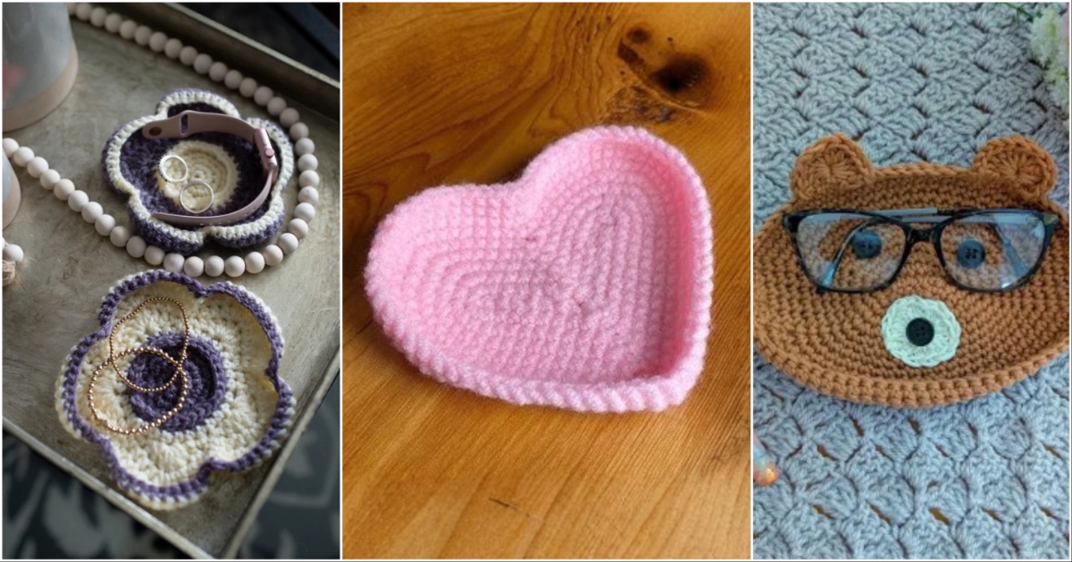 9 Crochet Tray Free Patterns - Hello Lidy