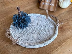 9 Crochet Tray Free Patterns - Hello Lidy