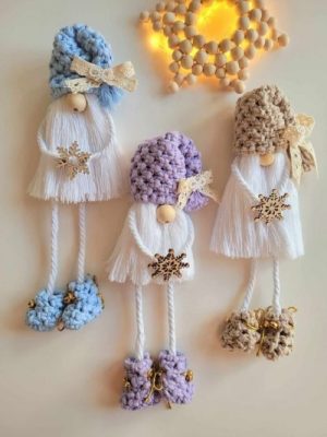 10 Macrame Gnome Free Patterns - Hello Lidy