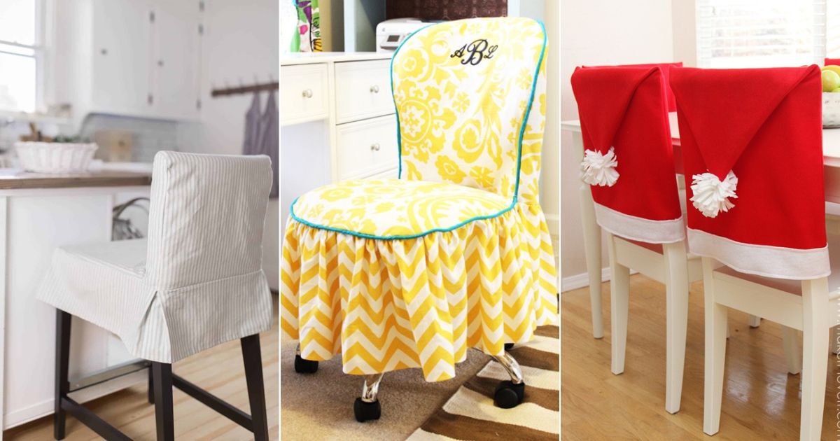 8 Chair Cover Free Sewing Patterns - Hello Lidy