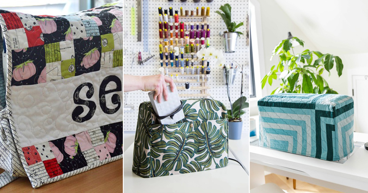 12 Sewing Machine Cover Free Patterns - Hello Lidy