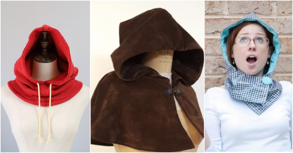 5 Hooded Cowl Free Sewing Patterns - Hello Lidy