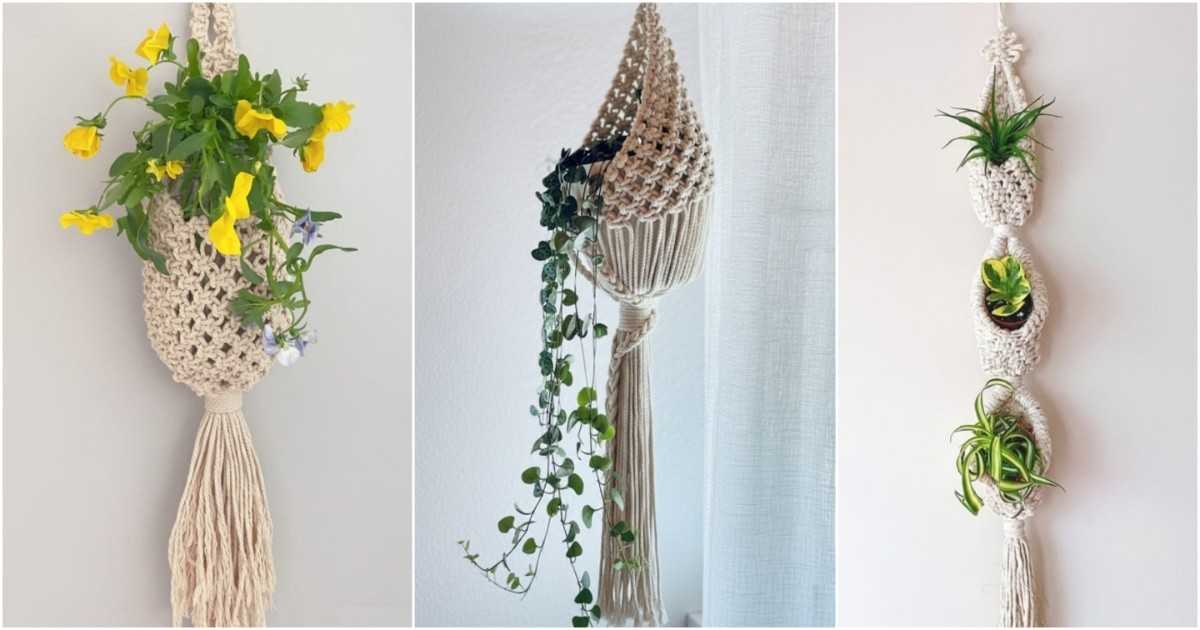 9 Macrame Pod Plant Hanger Free Patterns - Hello Lidy