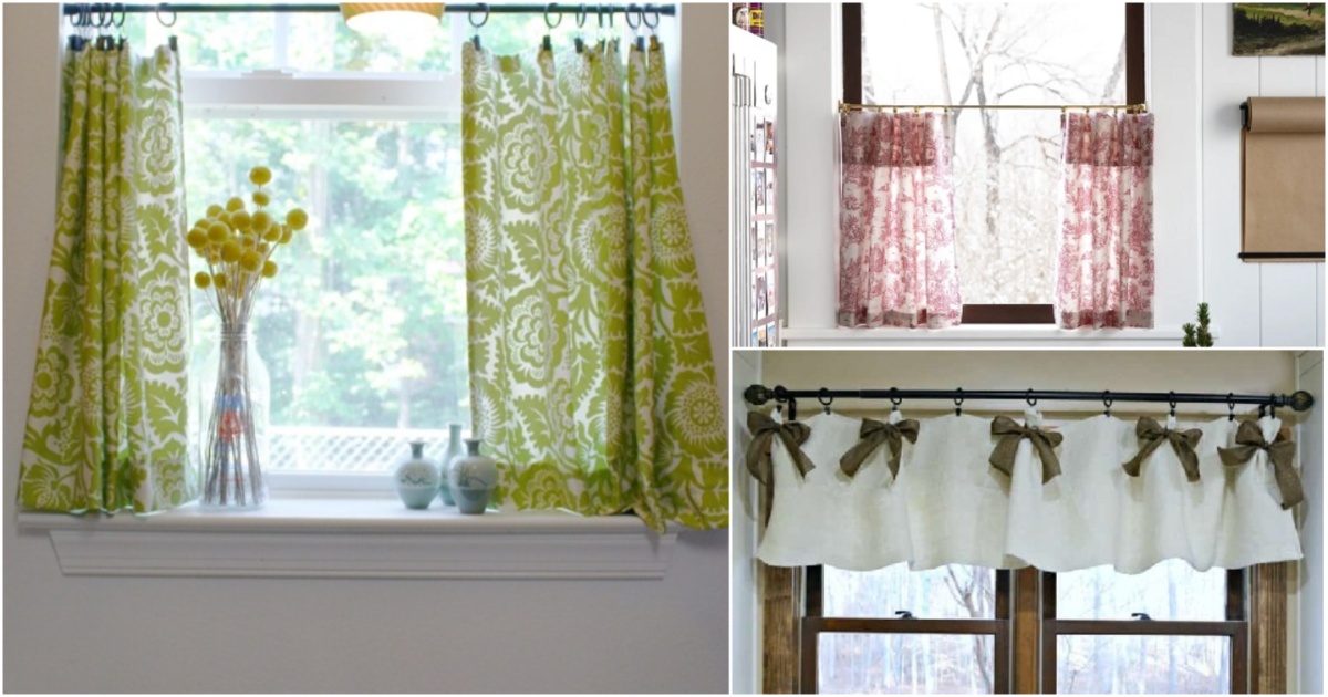 7 Kitchen Curtain Free Sewing Patterns - Hello Lidy