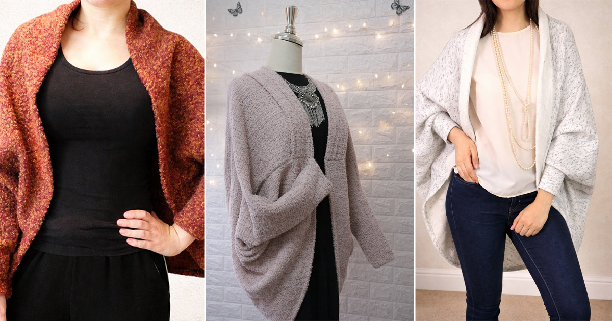 9 One Hour Cardigan Free Sewing Patterns - Hello Lidy