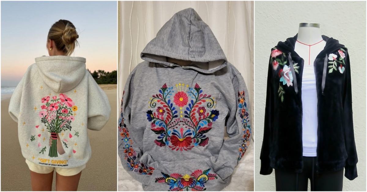 Embroidered Hoodie Free Patterns - Hello Lidy