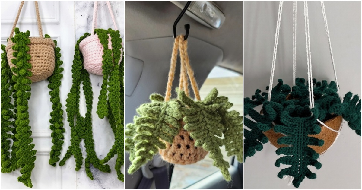 5 Crochet Fern Plant Free Patterns - Hello Lidy