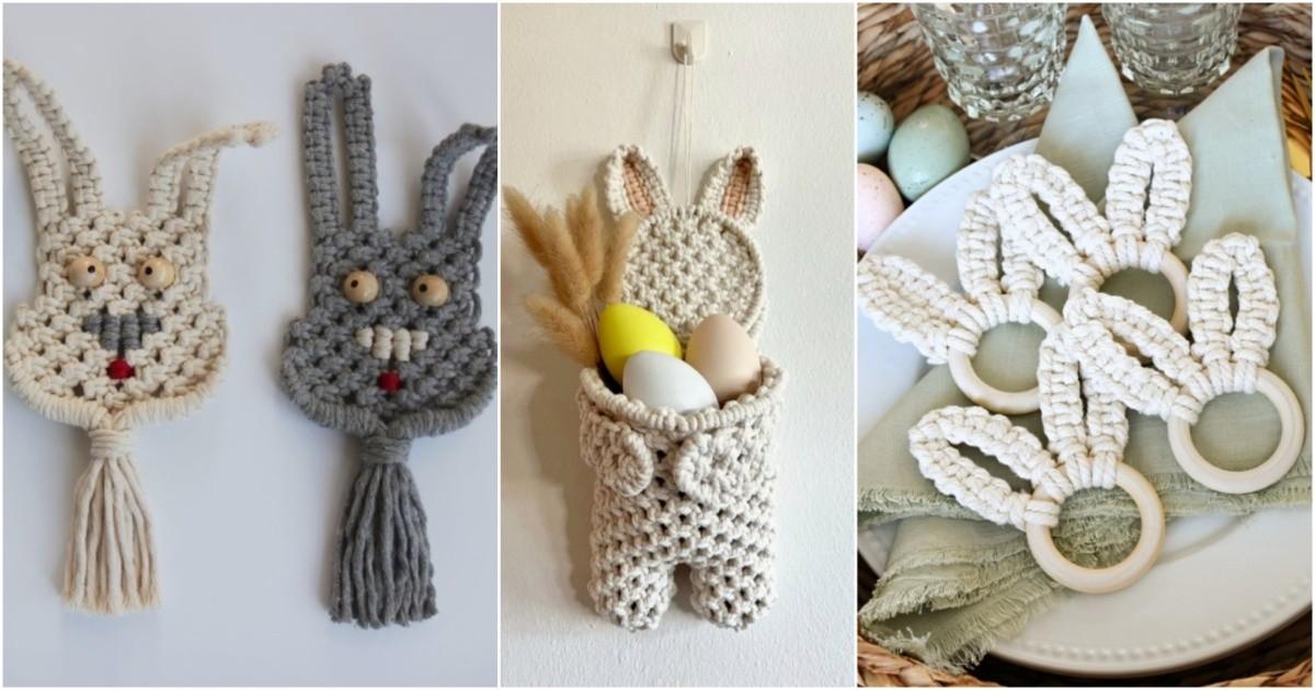 11 Macrame Easter Home Decor Free Patterns - Hello Lidy