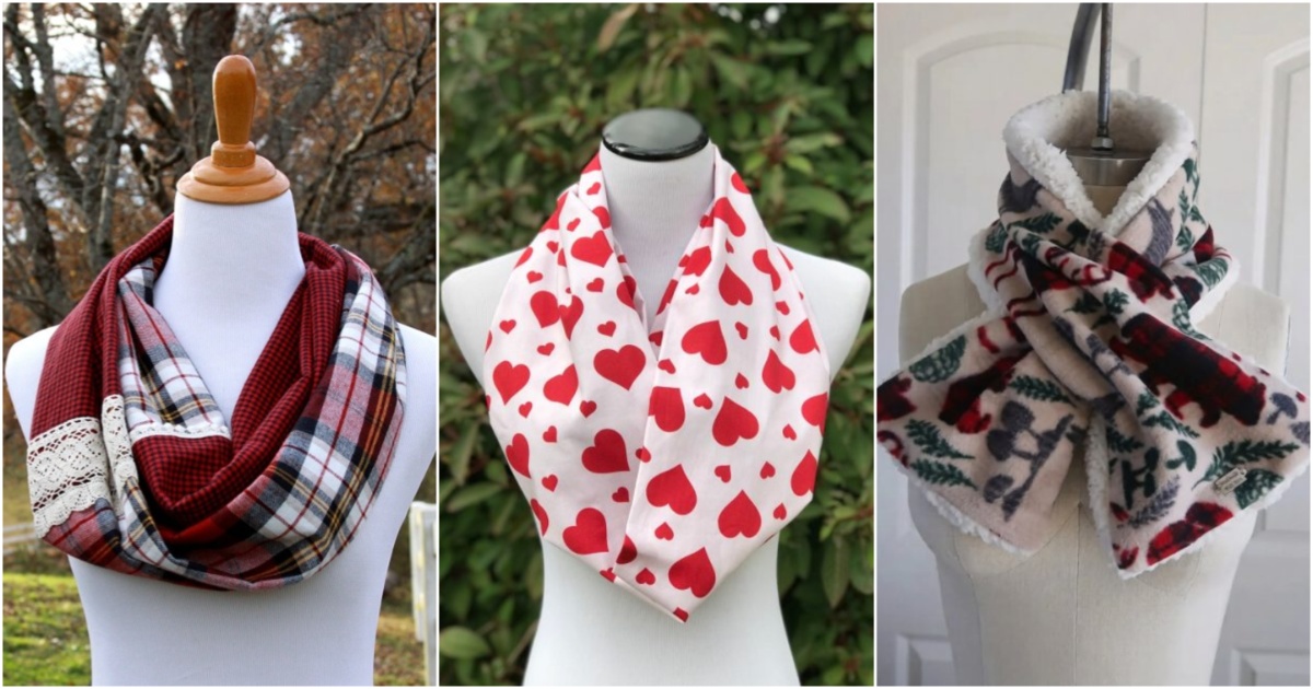 8 Valentine's Day Scarf Free Sewing Patterns - Hello Lidy