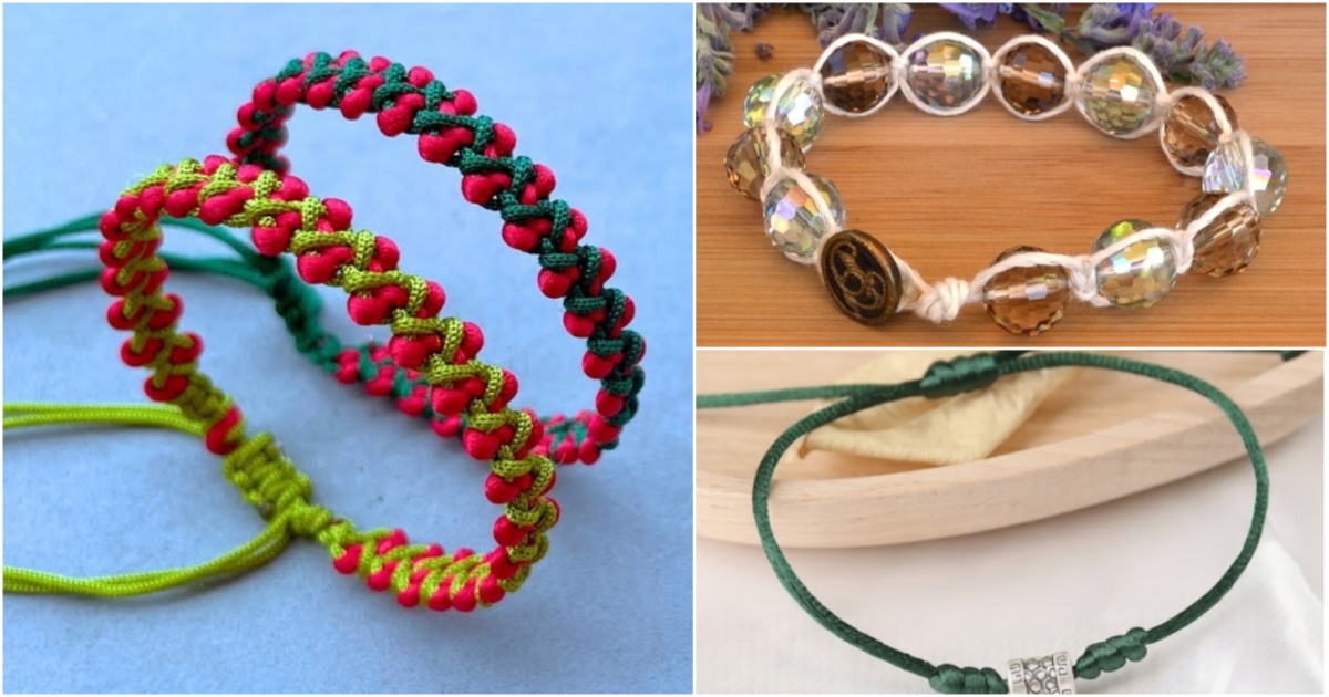 4 Ten Minutes Macrame Bracelet Free Patterns - Hello Lidy